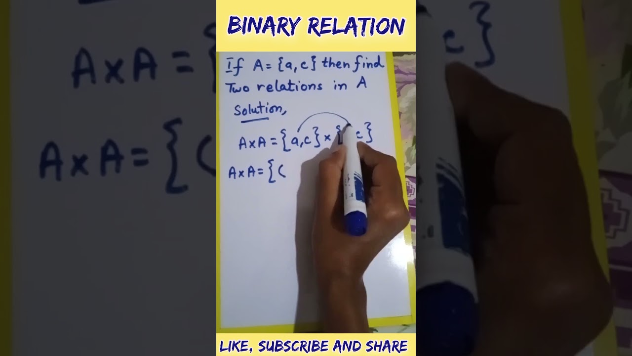 Number of Binary function TRICK/SHORTCUT | Relation and Function #maths #vedio