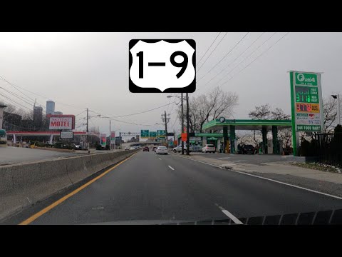 ⁴ᴷ⁶⁰ Driving Tonnele Avenue (US Route 1-9) from North Bergen, NJ to Jersey City, NJ