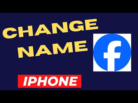 Change Facebook Profile name on iPhone
