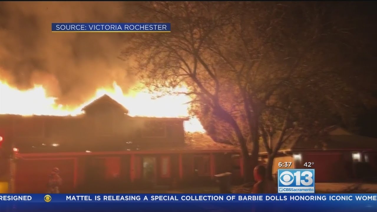Family, Cat Escape House Fire In Orangevale