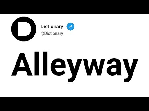 Alleyway Meaning In English