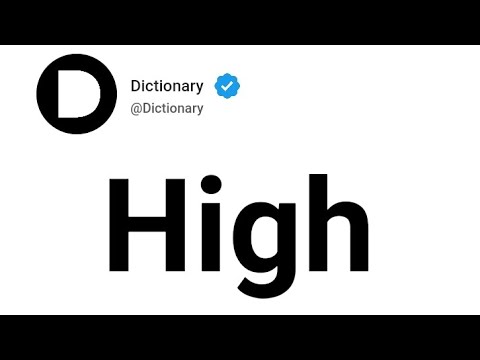 High Meaning In English