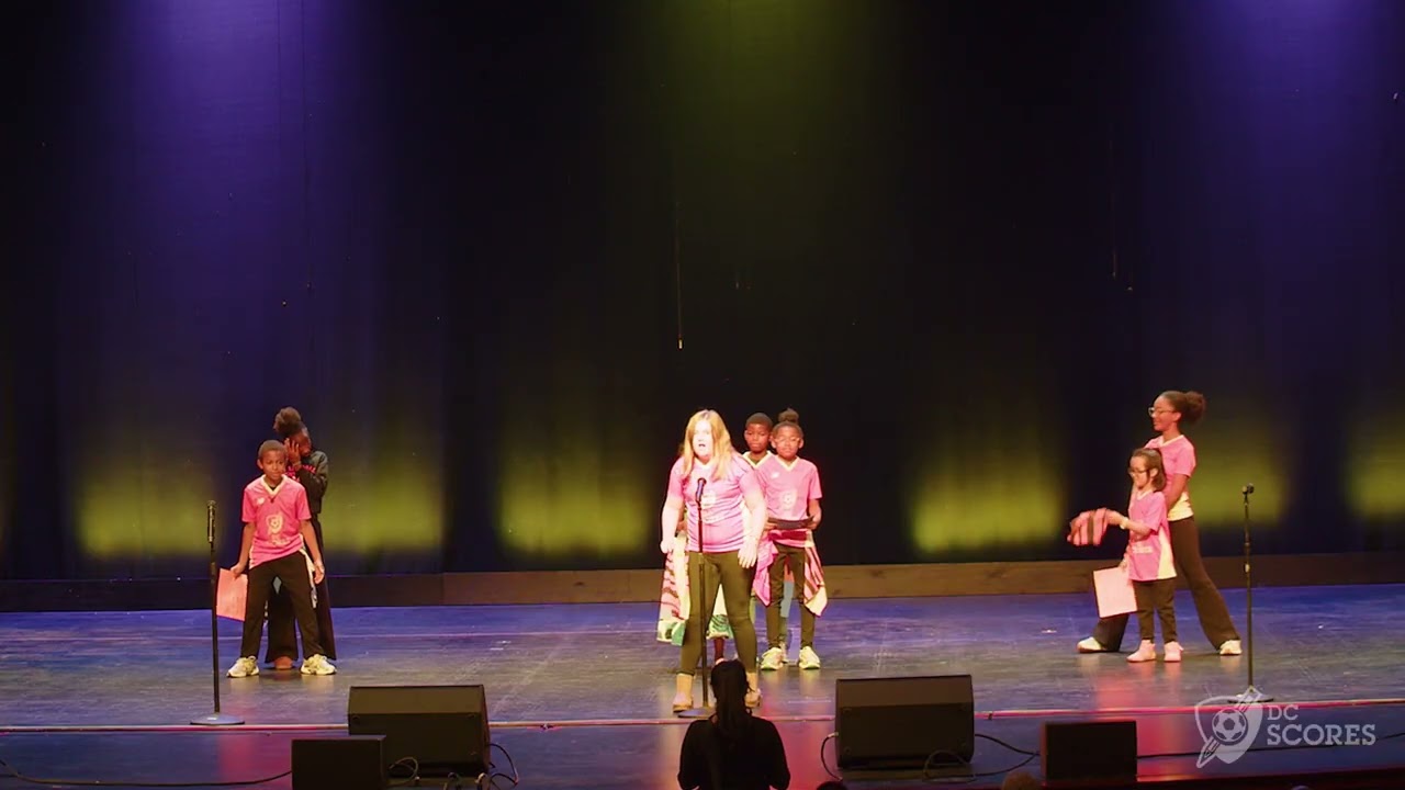 John Lewis Elementary School performs at the 2025 DC SCORES Westside Poetry Slam