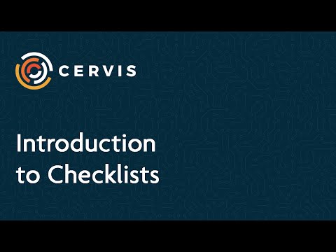 Introduction to Checklists - CERVIS Volunteer Management Software