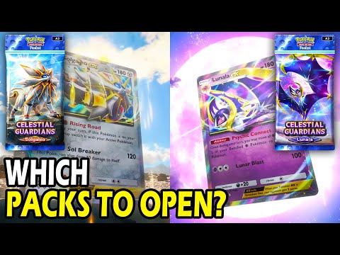 Should you Open Lunala or Solgaleo Packs? 🤔 Pokemon TCG Pocket Celestial Guardians