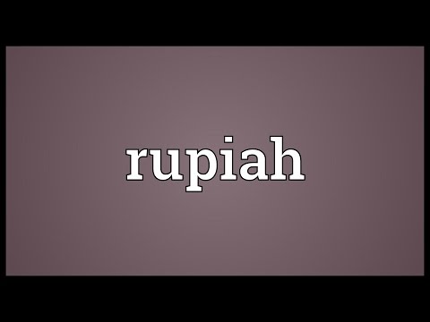 Rupiah Meaning