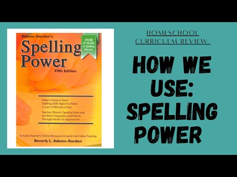 How we use Spelling Power || Spelling Curriculum Review