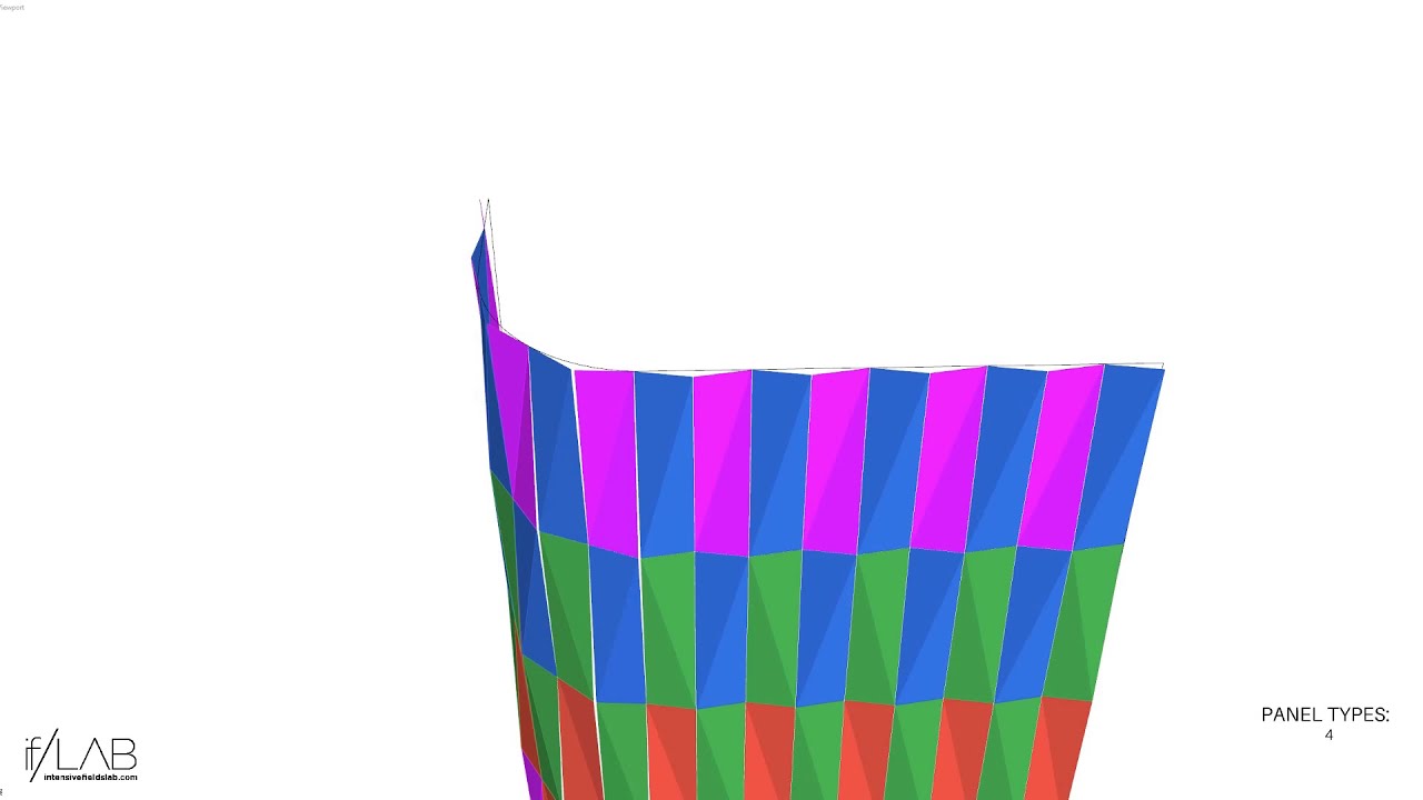 Facade Panel Optimisation | Rhino + Grasshopper