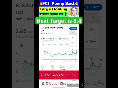 Penny Stocks under 5 rupees, fcssoft share price Target , #money_magnet #stockmarket #pennystocks