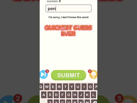 think my quickest guess ever #contexto #guesstheword #games