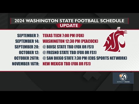 2024 Washington State football schedule