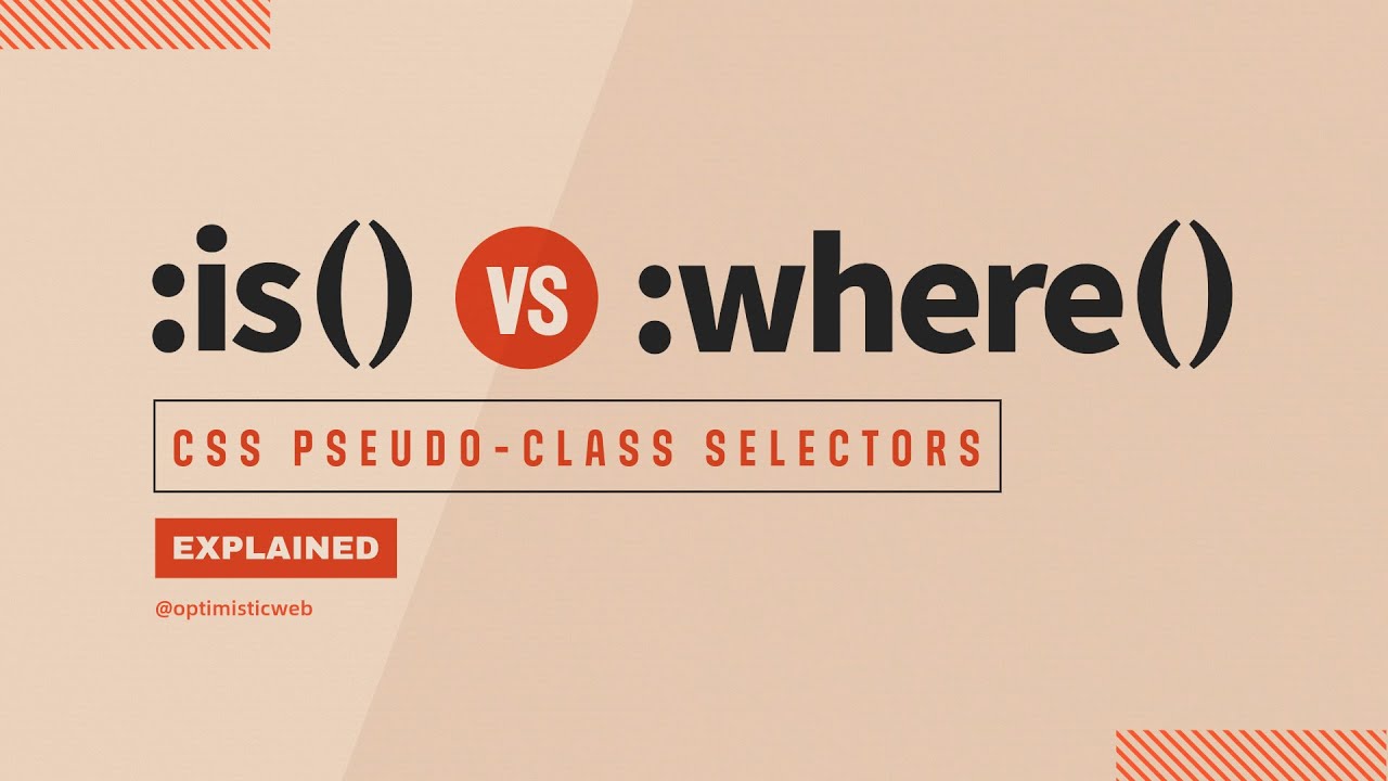 Simplify Your CSS using :is() and :where() Pseudo-Selectors