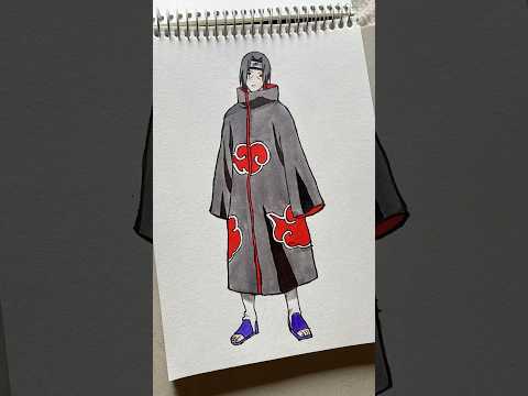 Itachi uchiha full body drawing || Naruto drawing || #anime #drawing #sketch #art