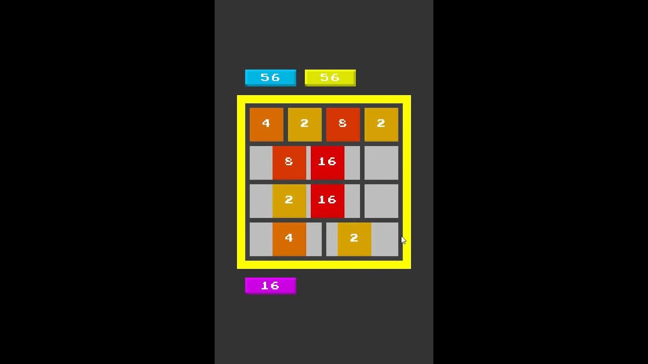 [Game Dev] Binary Shift (2048 Clone) - Visual