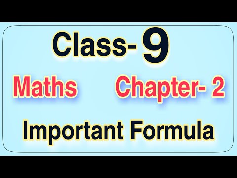 Class- 9 Maths Important Formula, Chapter- 2 Polynomials (Bahupad) | Cbse Ncert