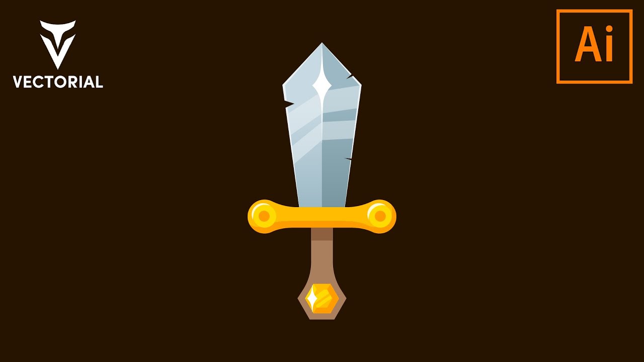 Sword tutorial in Adobe Illustrator 2020