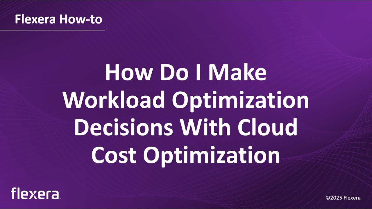 How Do I Make Workload Optimization Decisions With Cloud Cost Optimization