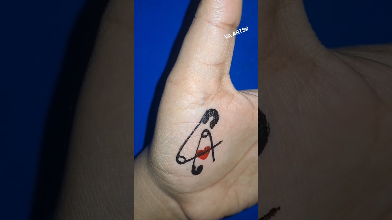 DIY PIN TATTOO 🧷❤️👌 #shorts #viral #trendingtattoo #tattooart #2025