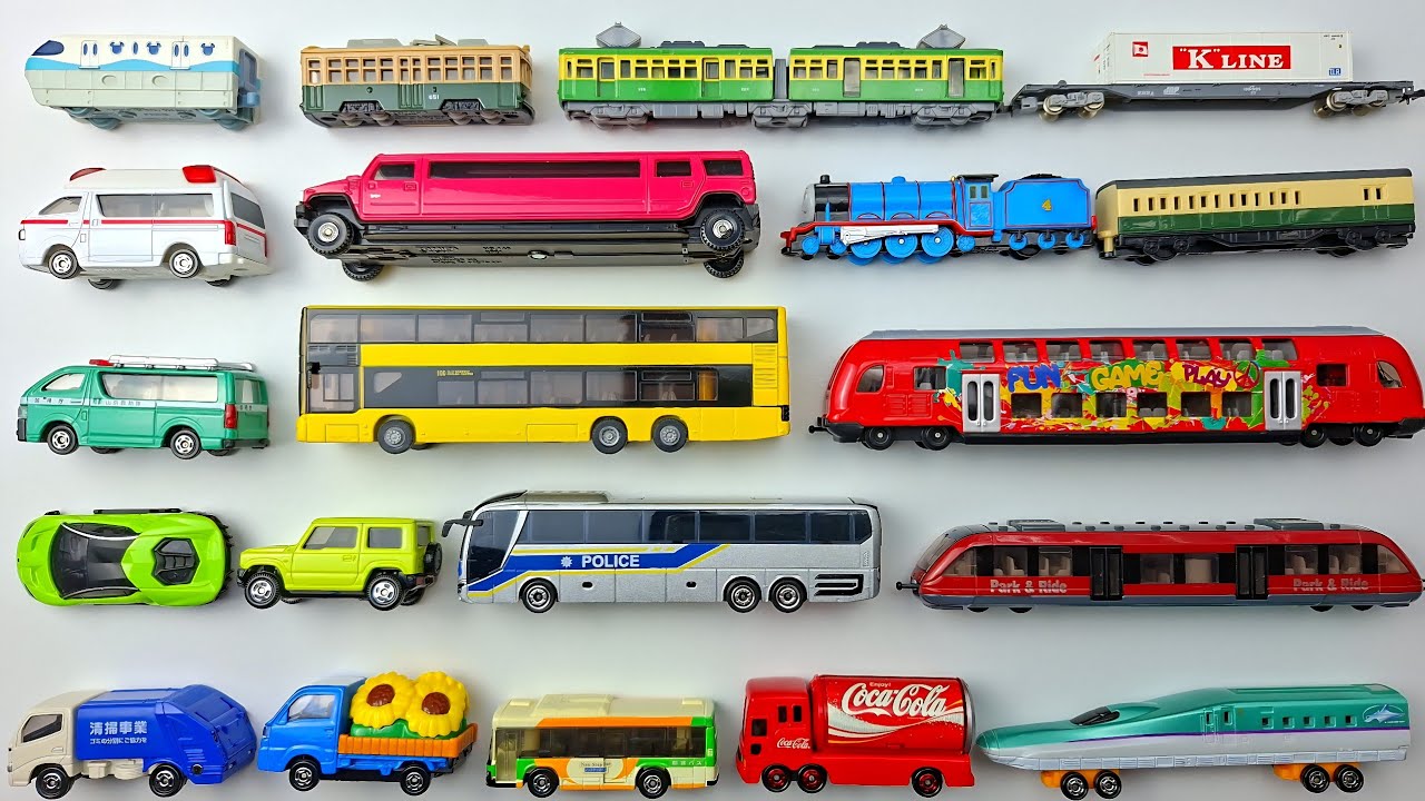Toy Train and Car Collections for Toddlers with toy Cars | Train For Kids | Toy Videos for Kids