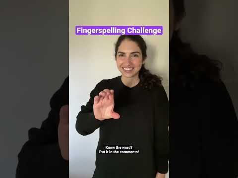 Fingerspelling Friday now on YouTube!?!