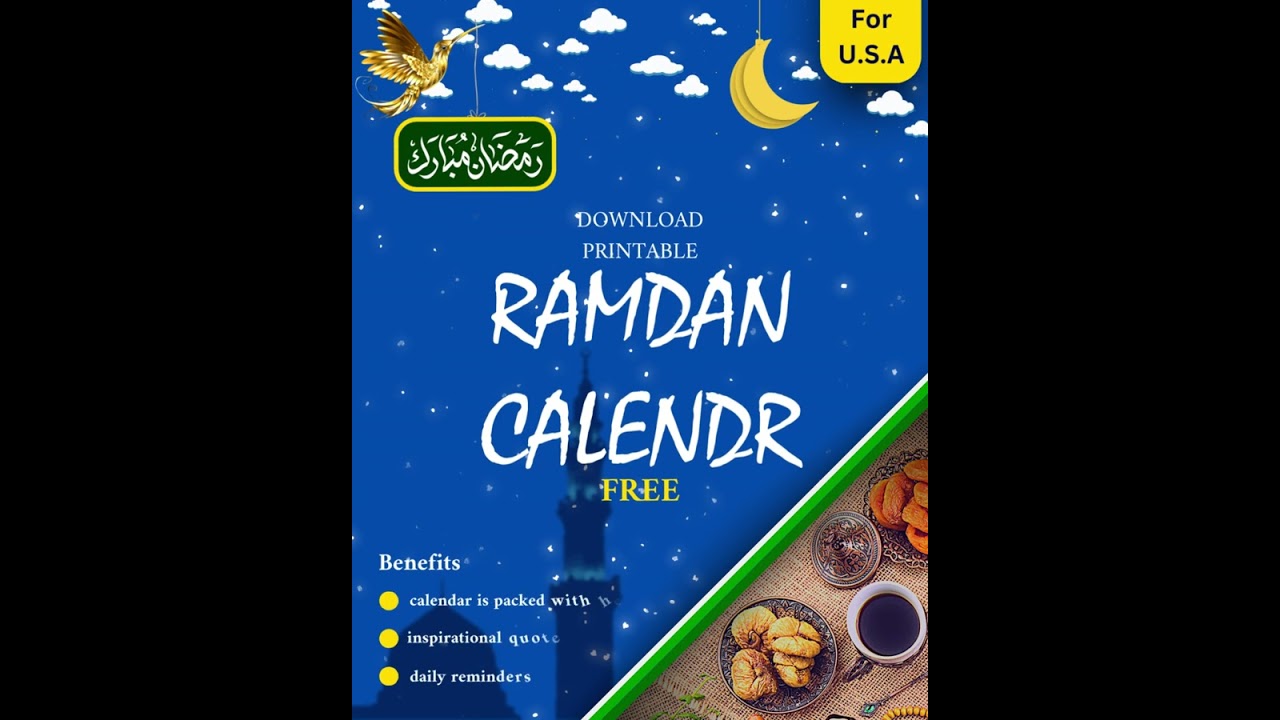 Free Printable Ramadan Calendar | Download Now for Your Best Ramadan Yet!