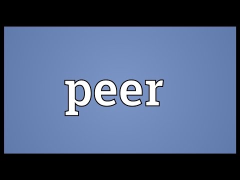 Peer Meaning