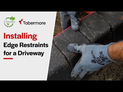 Installing edge restraints for your driveway