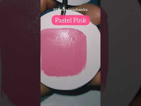 Pastel Pink Colour Making | How To Make Pastel Pink Colour Mixing | MonuArtLife | #YTSHORTS