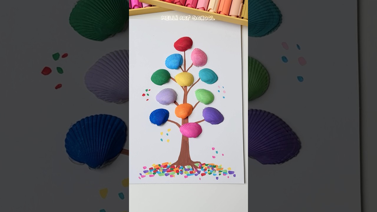 How to Use Seashells for Creative Art #creative #shorts