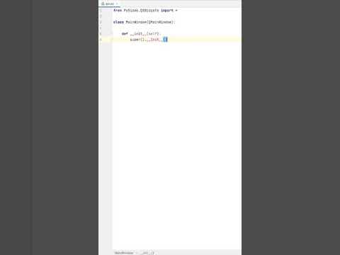 PyQt App in LESS than 60 seconds!