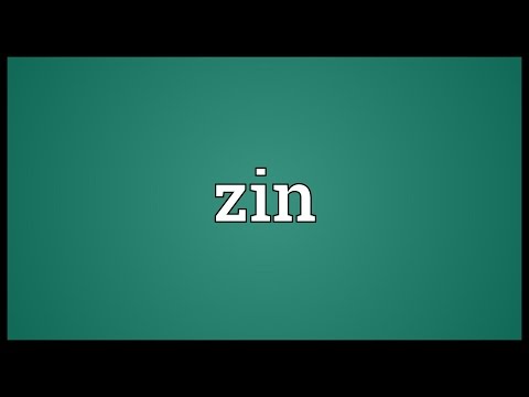 Zin Meaning