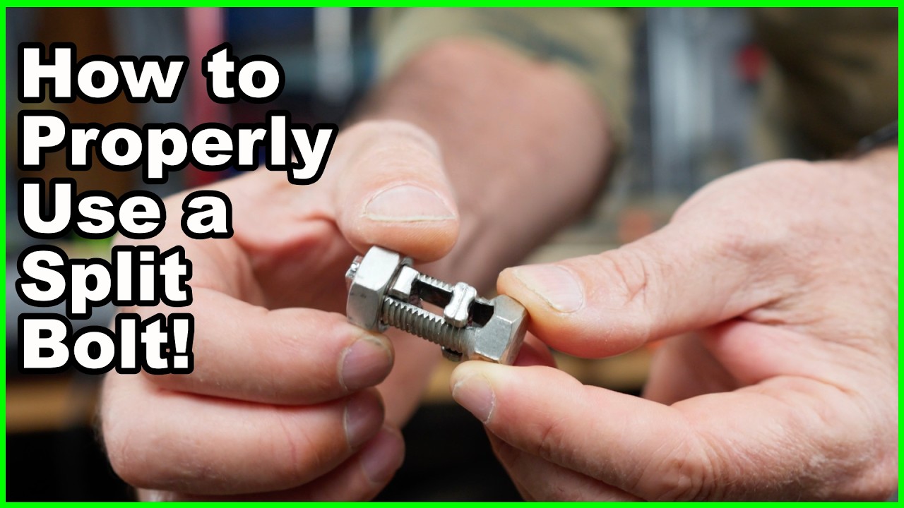 How to Make a Proper Split Bolt Connection  [AKA BUGS]