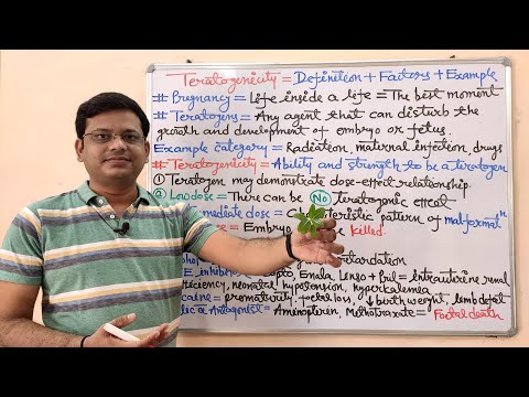 Toxicology (Part-04) Teratogenicity (01) | Definition of Teratogenicity | Cause of Teratogenicity