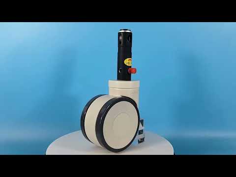 CC100AL L3 Locks 4 Inch Central Lock Castors Hospital Cart Wheels Medical Caster With Direction Cont