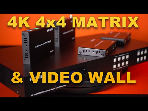 4K Seamless Matrix Switcher With Built-in Video Wall Processor| BG-4K-VP44PRO