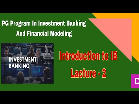 Introduction to IB in Investment Banking Lacture-5 #investment #banking #education #investmentbankin