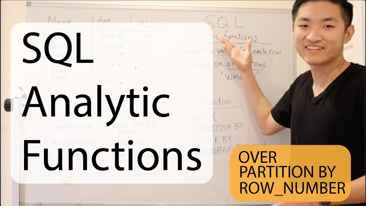 SQL Analytic/Window Functions: Tutorial and Examples