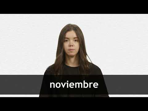 English Translation of “NOVIEMBRE” | Collins Spanish-English Dictionary