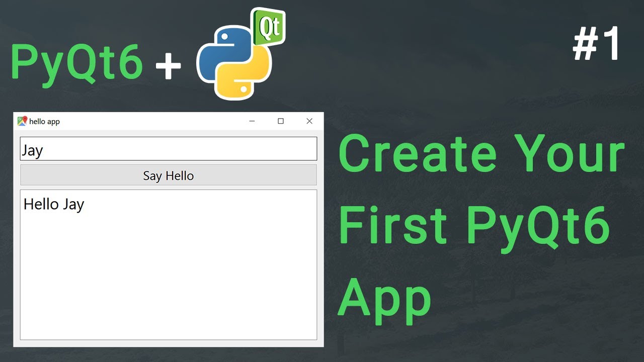Create Your First GUI App in Python | PyQt6 Tutorial