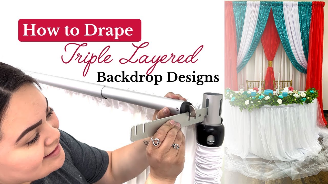 How To Drape Triple Layered Backdrop Designs