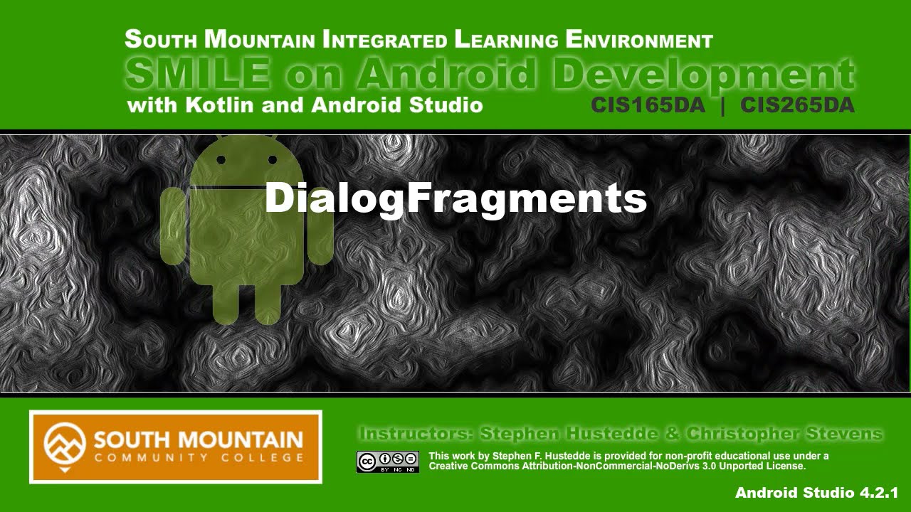 Android 03C   DialogFragments
