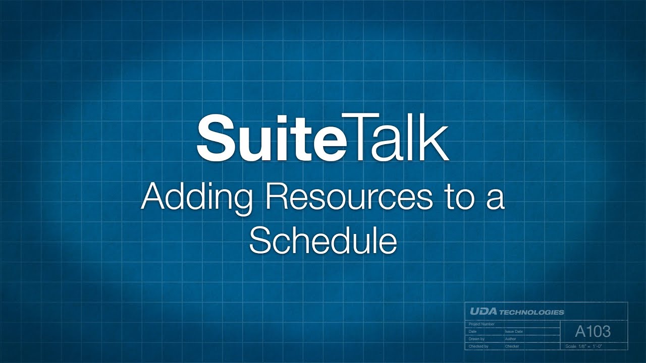 Adding Resources to a Schedule in ConstructionSuite