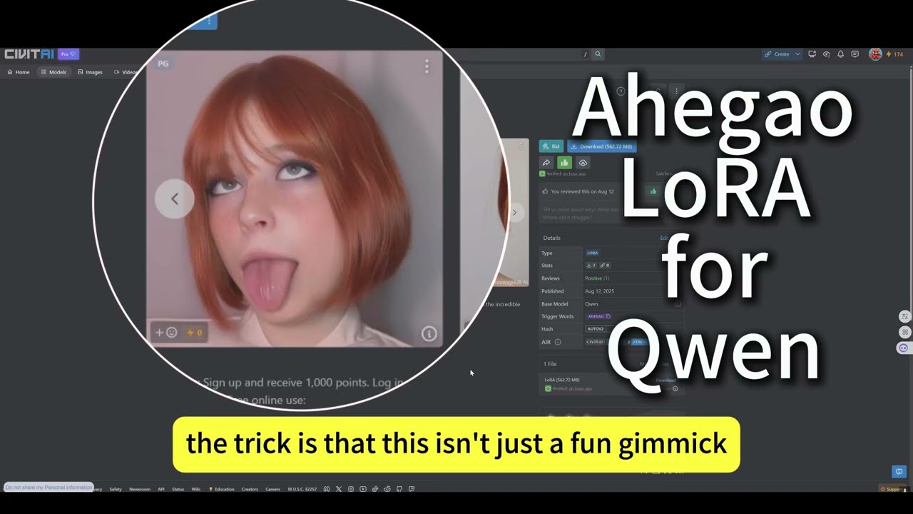AHEGAO LoRA Tutorial – Generate Realistic Faces in Qwen‑Image (FREE TRIAL!)