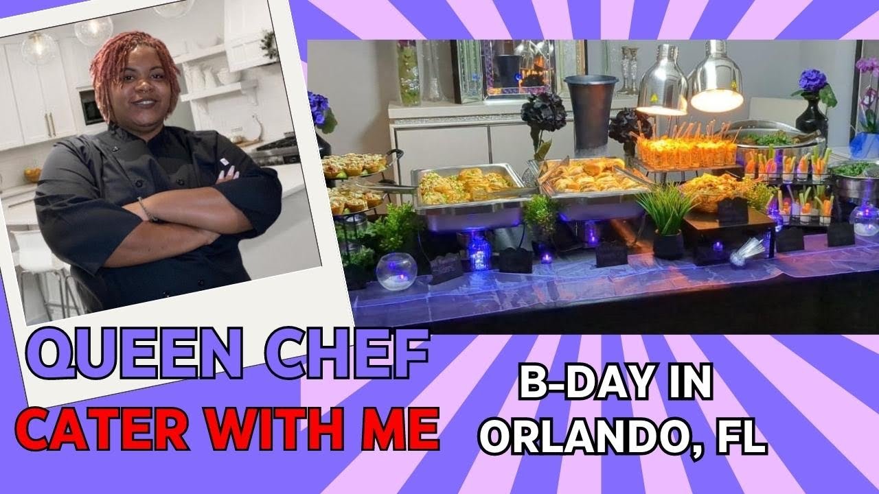 Watch me setup a food table for catering event 💛 | Food Staging with Queen Chef | Party Appetizers