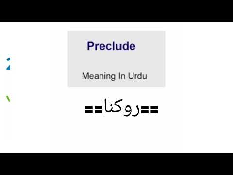 preclude pronunciation meaning and sentence