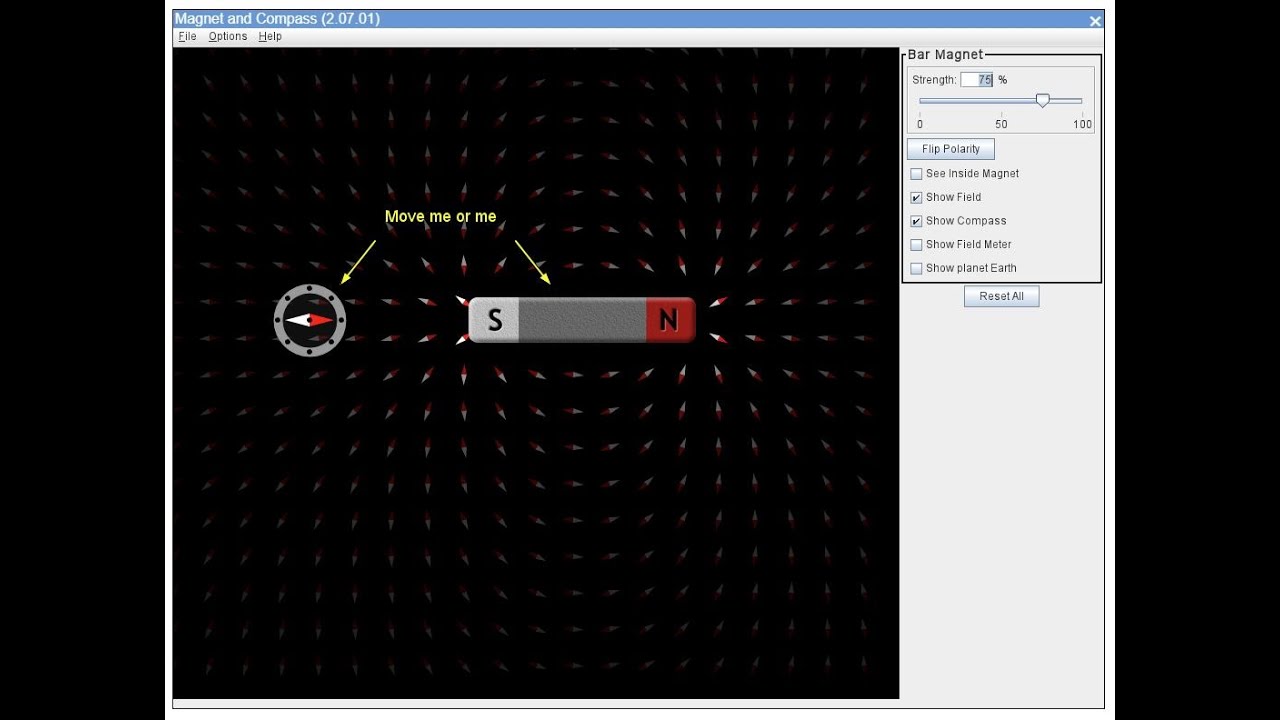 Magnet and Compass Activity PhET
