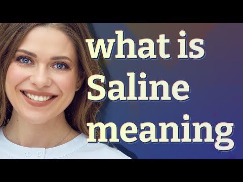Saline | meaning of Saline