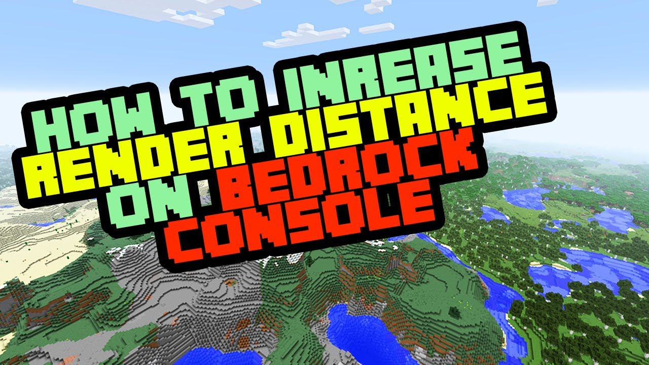 How to Increase the Render Distance on Minecraft for Xbox Series S/X - Bedrock 1.18
