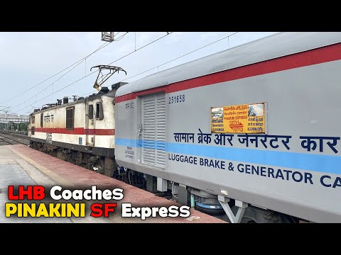 1st LHB Run of PINAKINI Super Fast Express | Brand NEW 25 Made LHB Coaches | Indian Railways