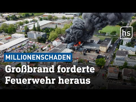 Frankfurt: Rund 150 Feuerwehrleute kämpften gegen Lagerhallenbrand | hessenschau